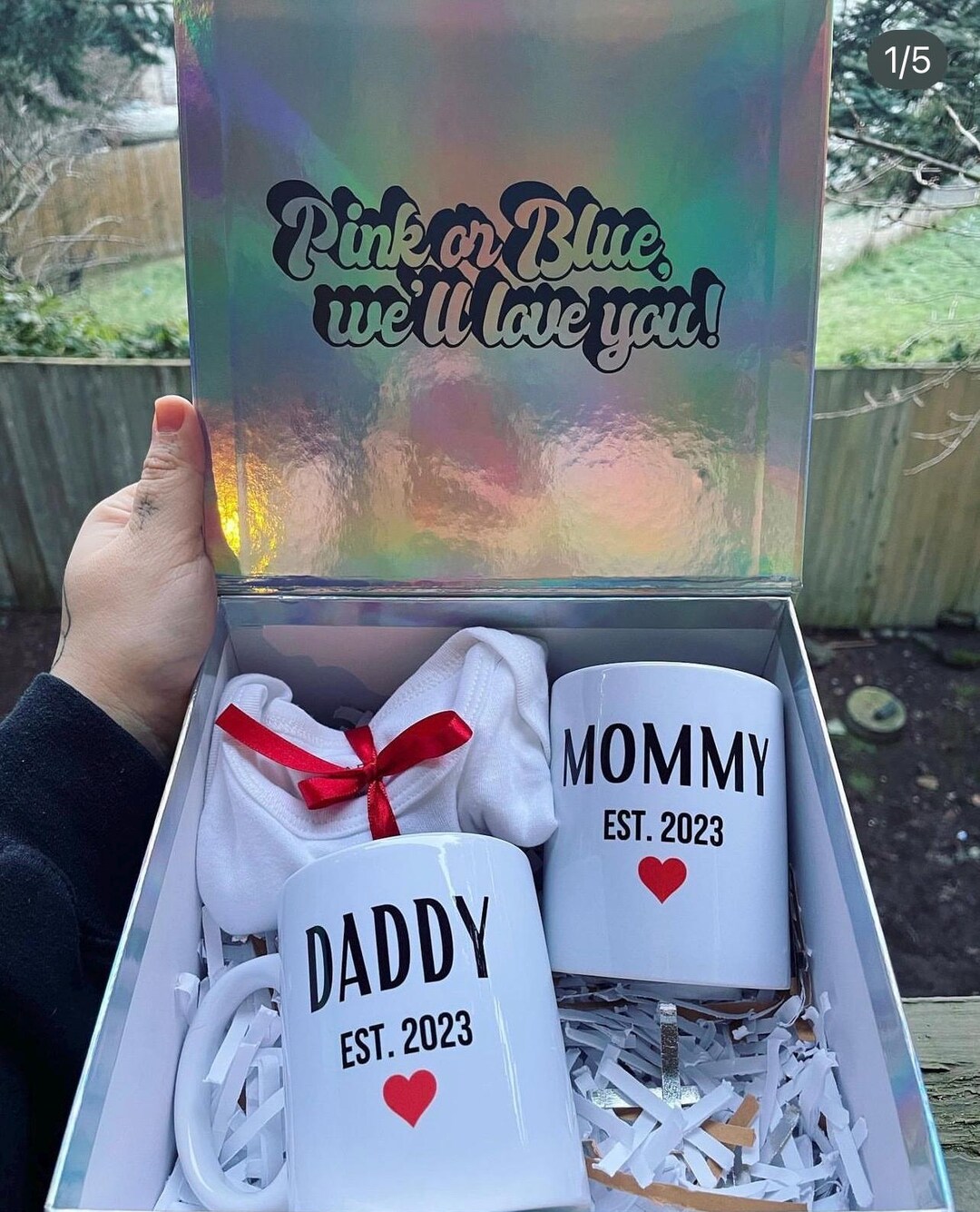 Gender Reveal Gift Box, Baby Announcement Gift, Baby Shower Gift, Baby ...