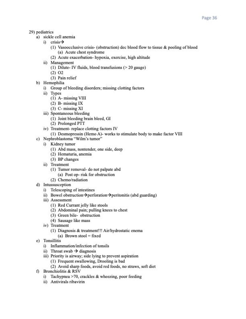 Pass NCLEX Easy 38 Pages LPN, RN Notes From Mark K Lectures & Uworld ...