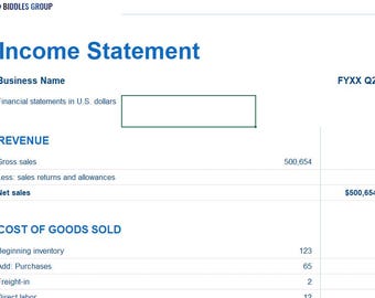 Pro Forma Income Statement Template | 5-year Income & Expense Analysis ...