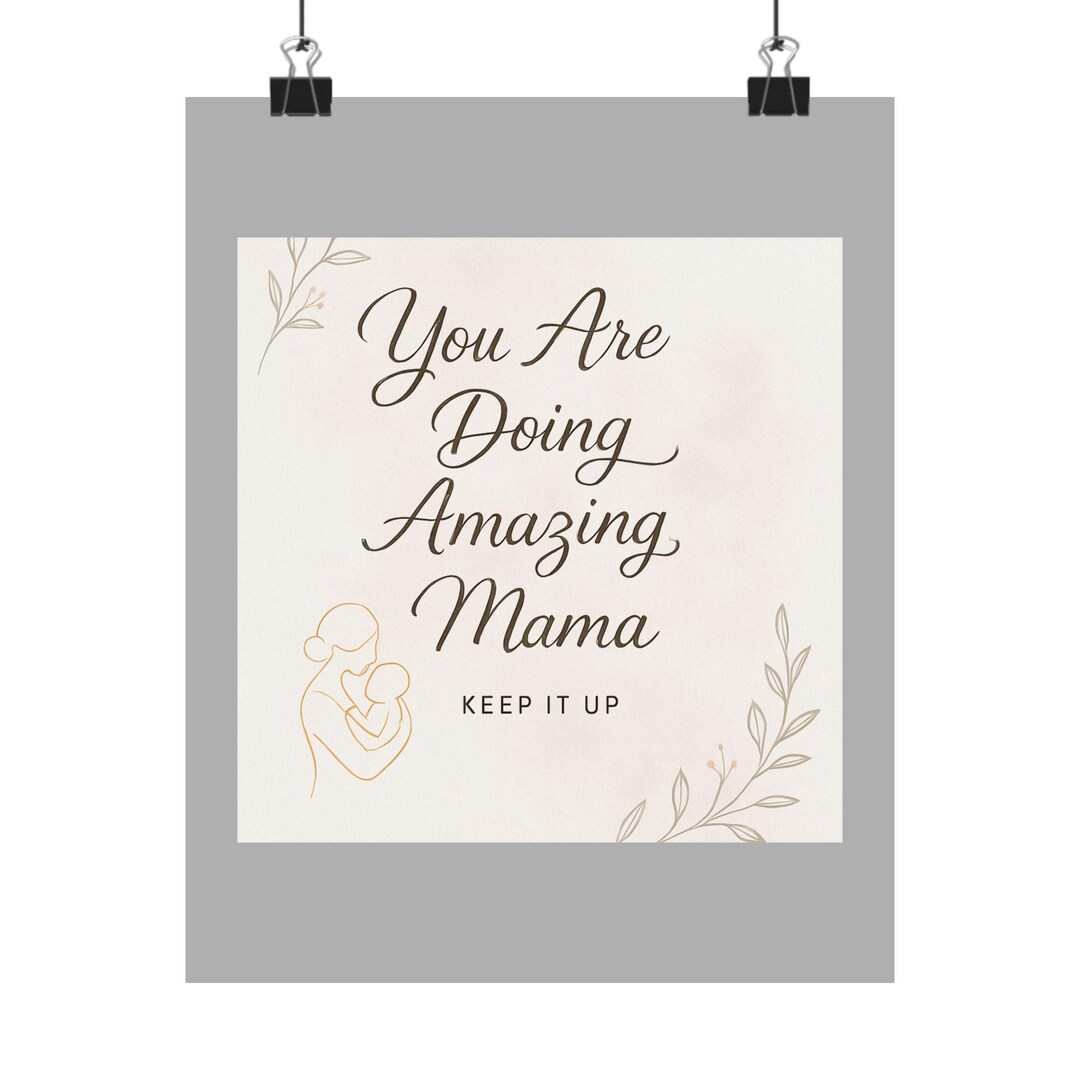 Motivational Wall Art for Moms, Vertical Poster, Motherhood Decor, Gift ...