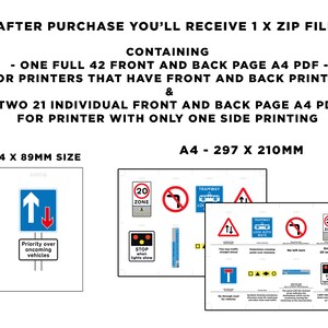 Road Sign Learning Road Signs Flash Cards Learning Cards UK Theory Test ...