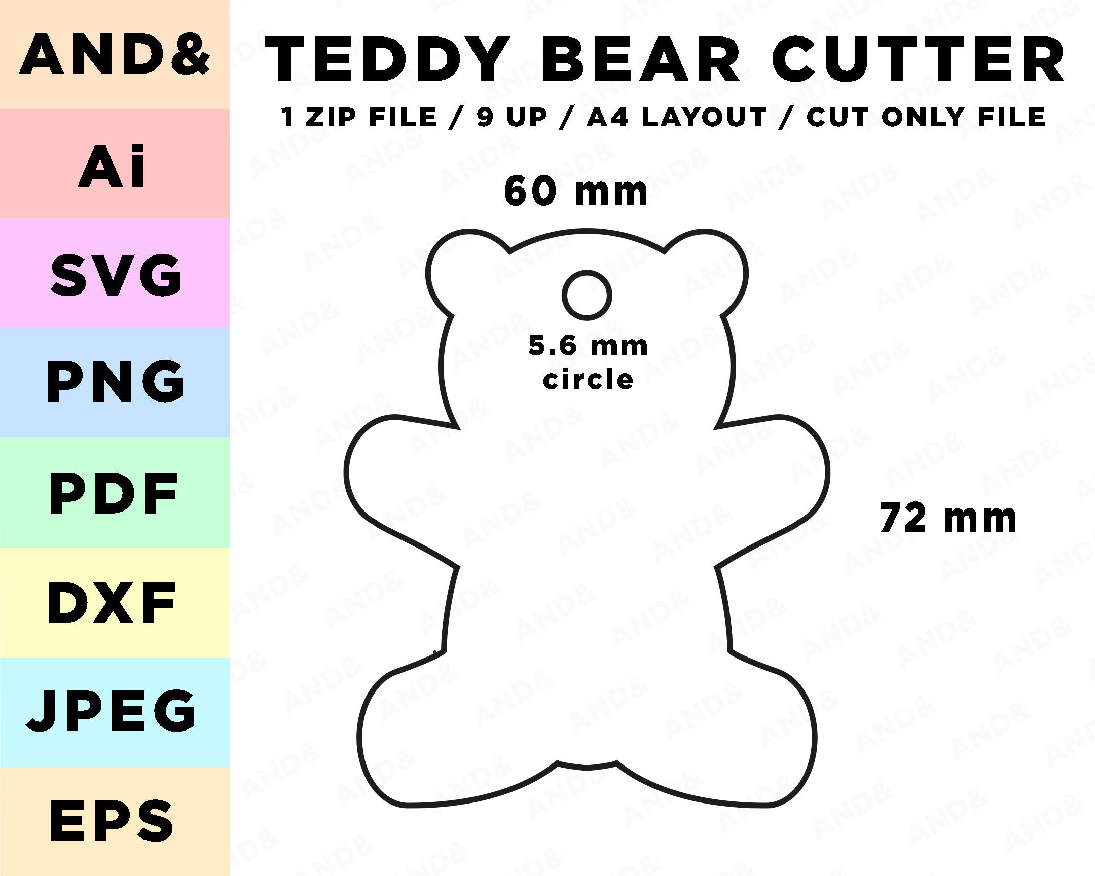 Teddy Bear Svg Teddy Pieces Teddy Set Teddybear Cut File Teddy Vector ...