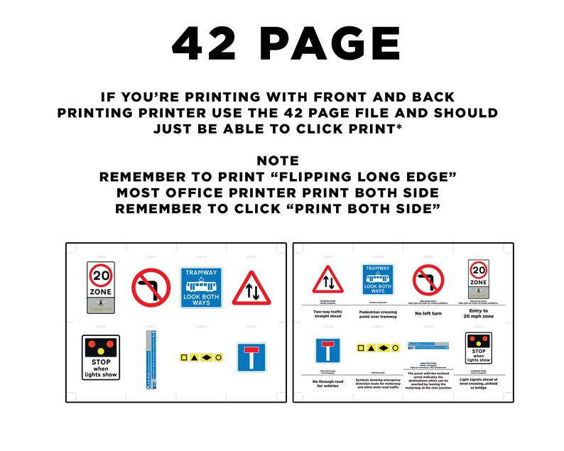 Road Sign Learning Road Signs Flash Cards Learning Cards UK Theory Test ...