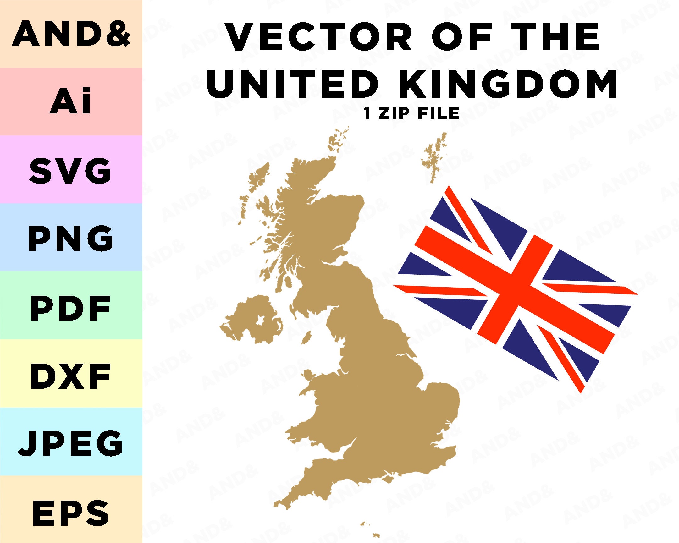 United Kingdom Map Svg King and Queen Cut File UK Vector File Map ...