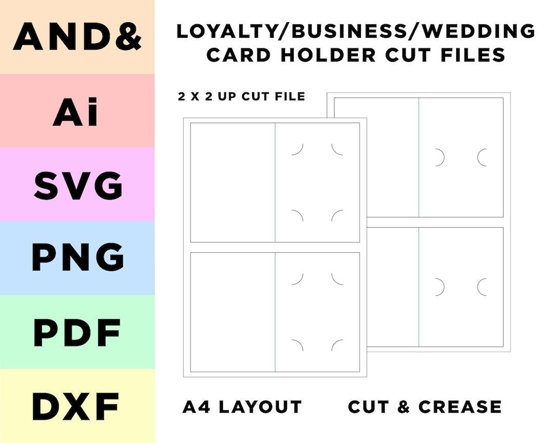 Card Holder Svg Cut File Cut Loyalty Card Gift Card Card Gift - Etsy