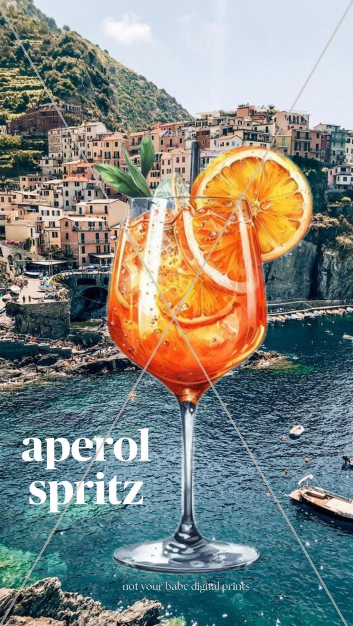 Aperol Spritz Digital Art Print, Digital Download Use for Custom Phone ...