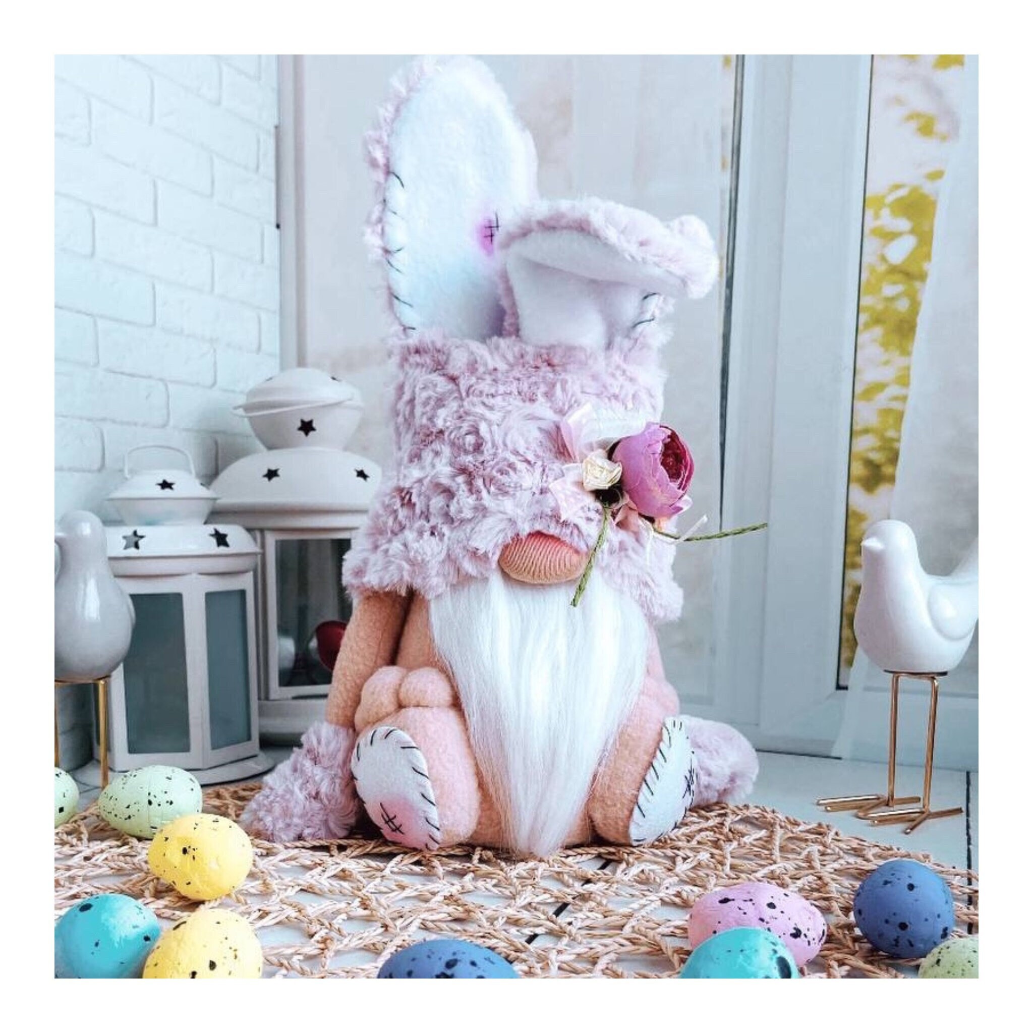 Bunny Gnome patroon, Easter Gnome naaipatroon, DIY kabouter tutorial ...