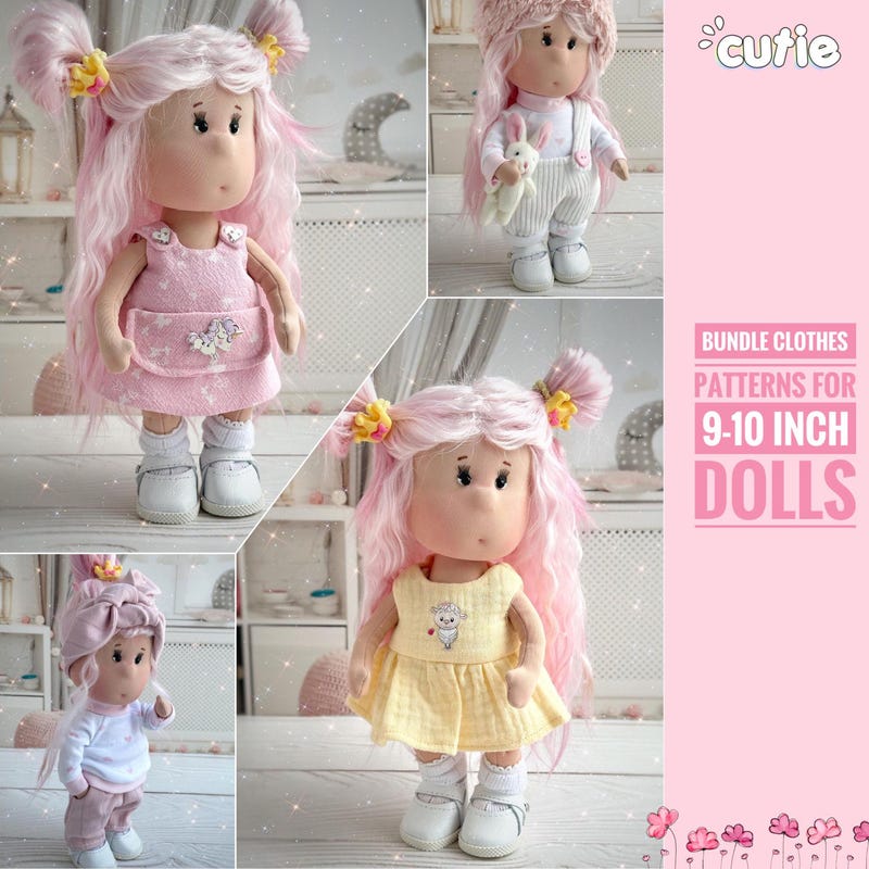 Rag Doll Sewing Pattern - Etsy