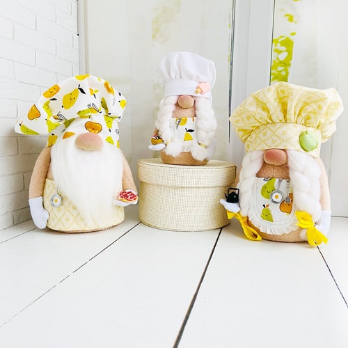 Gnome Pattern Kitchen Gnomes Family Chef Gnomes Pattern DIY - Etsy
