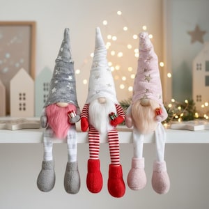Christmas Gnome Sewing Pattern PDF, DIY Toy Tutorial, Scandinavian ...
