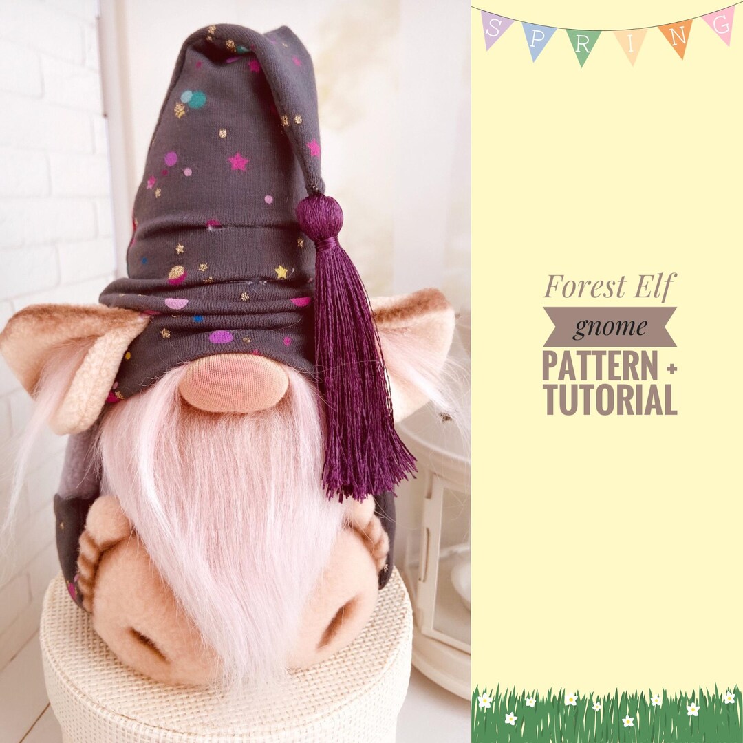 Gnome Pattern, Elf Gnome Pattern, DIY Gnome Tutorial, Scandinavian ...