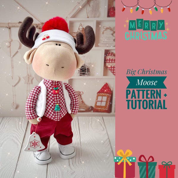 Christmas Moose - Etsy