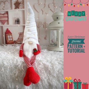 Christmas Gnome Sewing Pattern PDF, DIY Toy Tutorial, Scandinavian ...