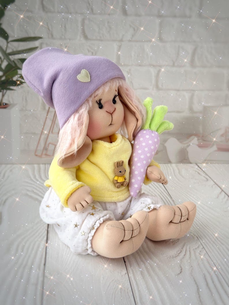 Dress up Bunny Doll Pattern PDF Removable Clothes Plush Tutorial ...