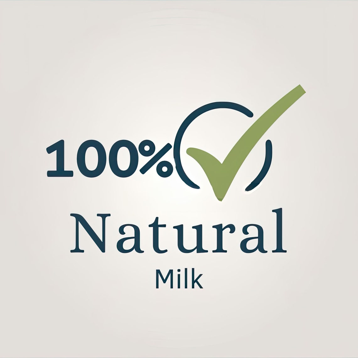100% Natural Milk Logo PNG & JPG | Eco-friendly Design for Small ...