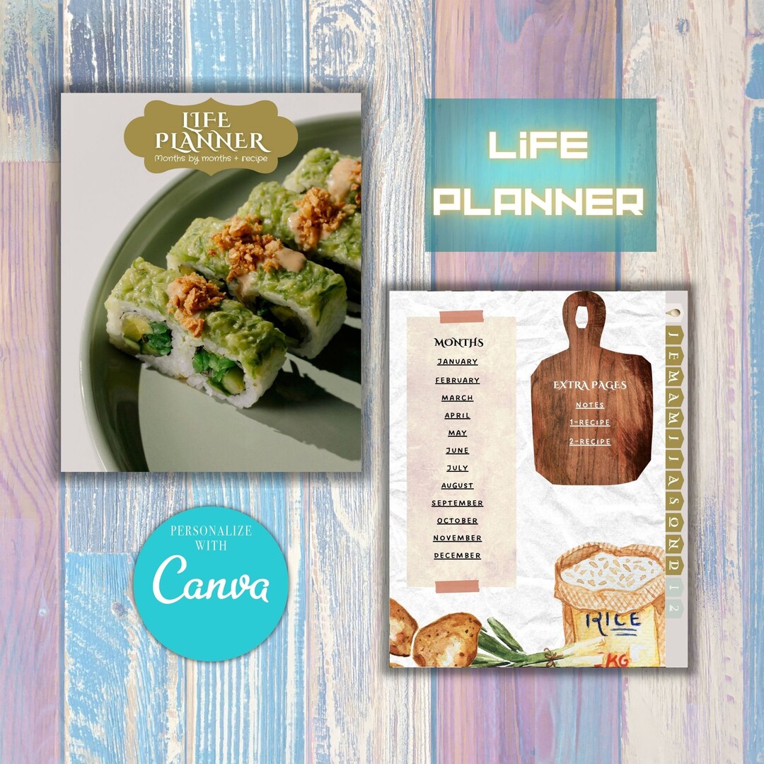 Custom Daily Planner Printable Daily Monthly Year Planner - Etsy