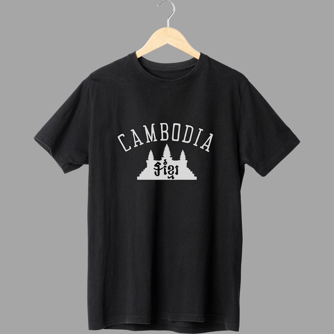 Cambodia Angkor Wat Shirt Khmer Art T-shirt Cambodian Temple Tee - Etsy