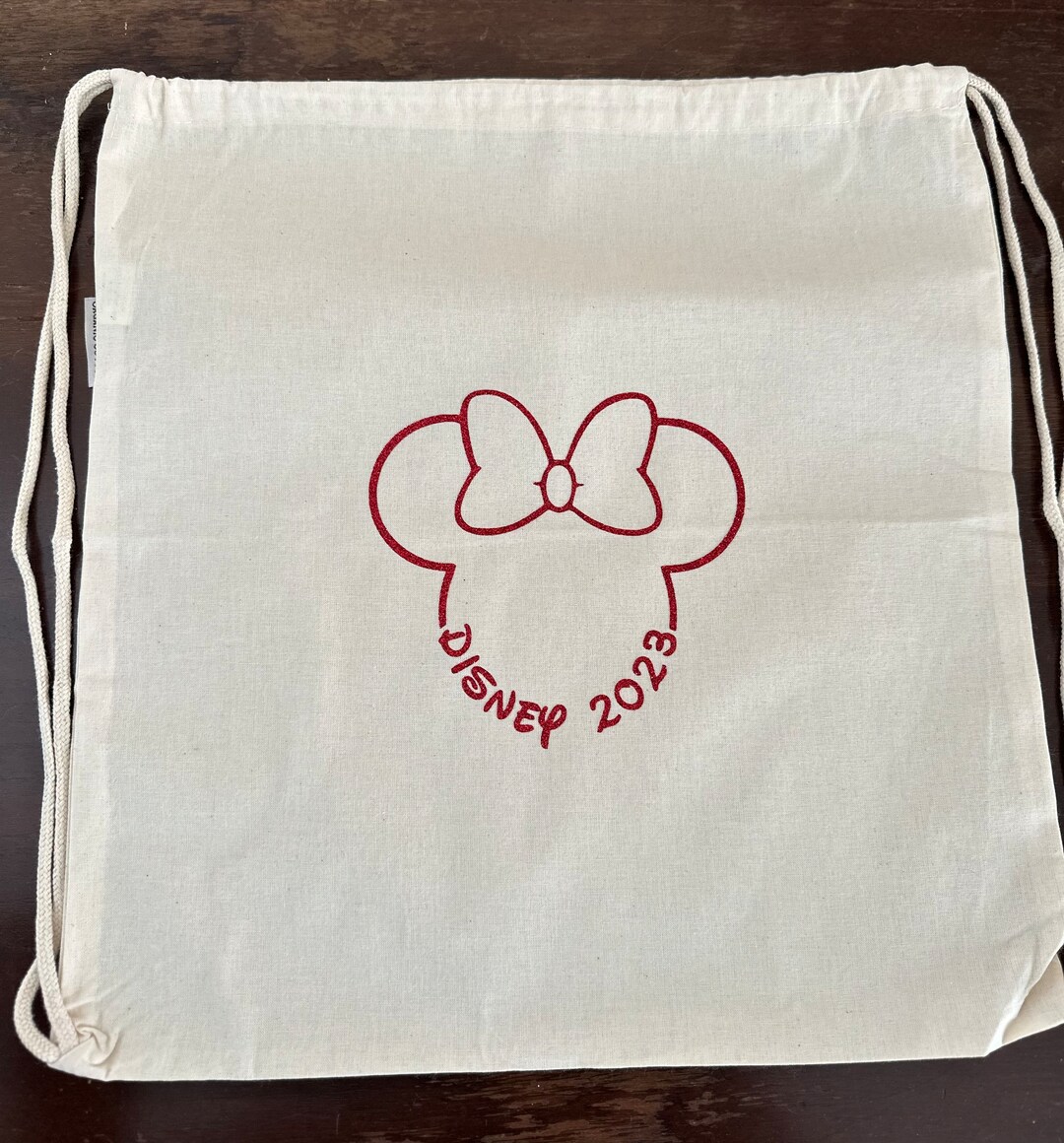 Custom Made Disney Autograph Drawstring Backpack - Etsy