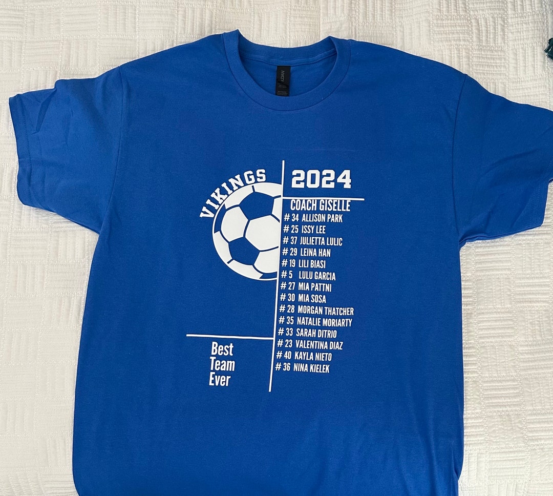 Soccer Team Roster Shirt - Etsy