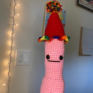 Worm With Party Hat Crochet PDF Pattern - Etsy