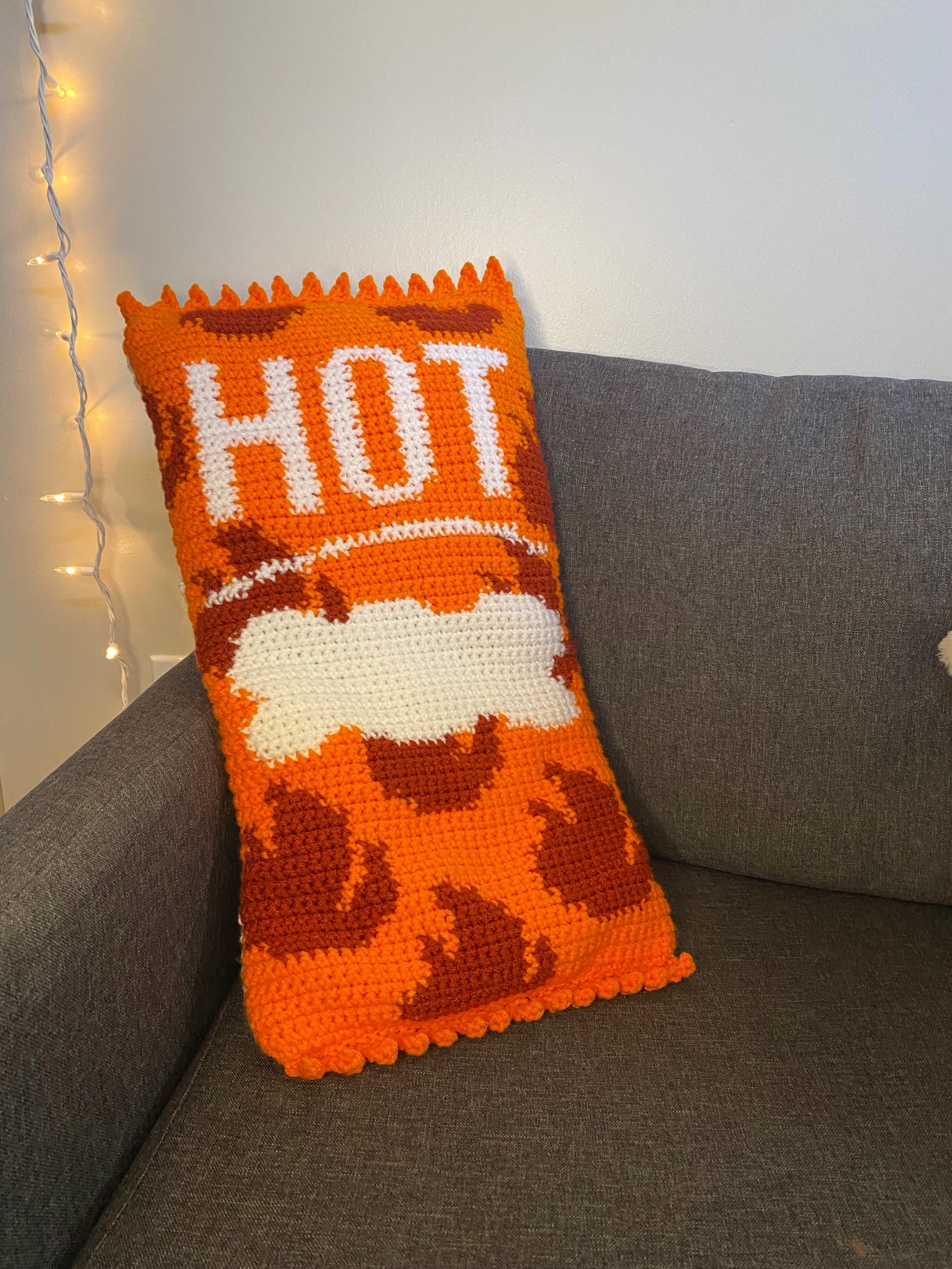 Crochet Hot Sauce Packet Pillow PDF Pattern - Etsy