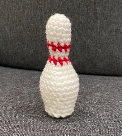 Crochet Bowling Pin PDF Pattern! Easy Amigurumi Project! - Etsy