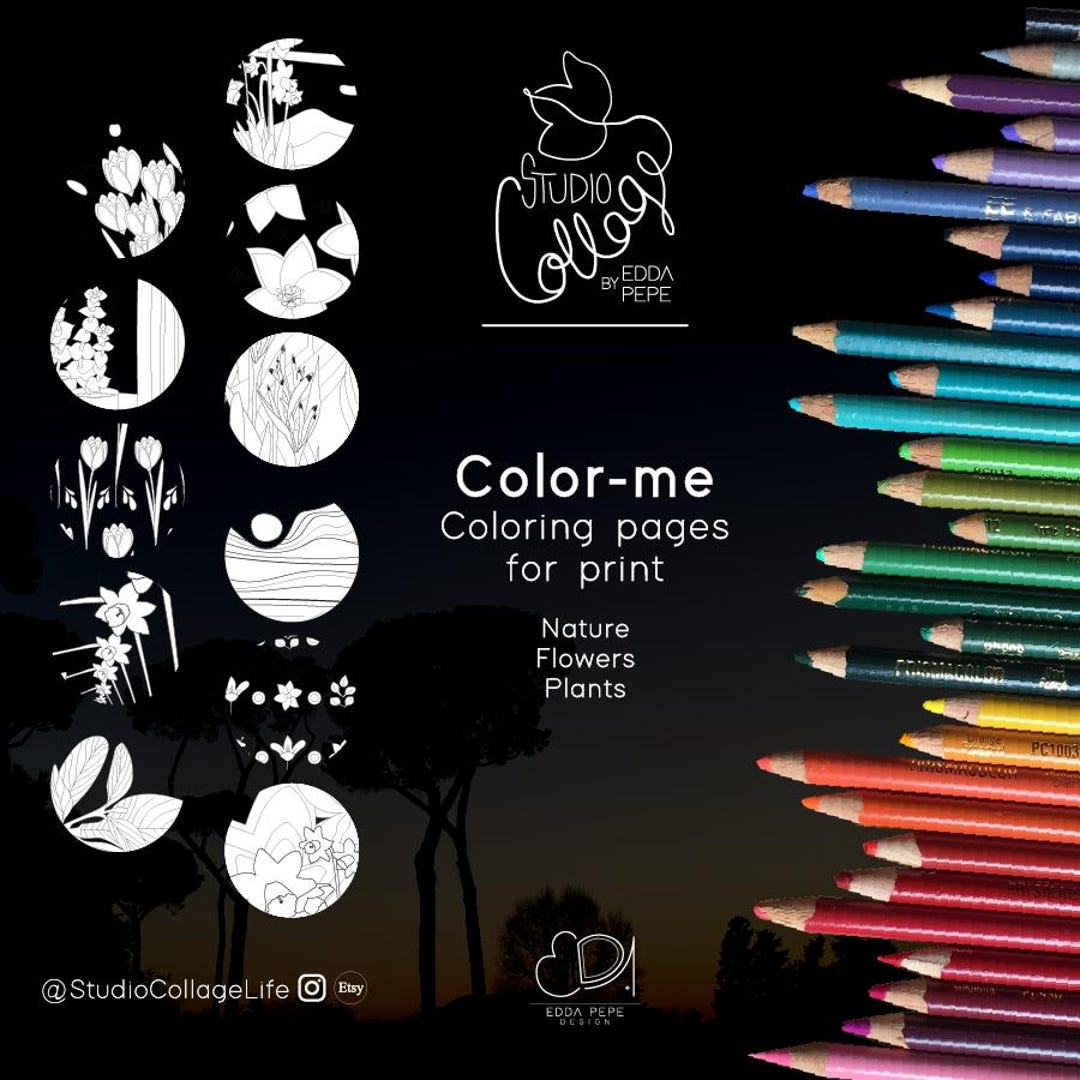 Color-me. Coloring Pages for Print. 11 Original Designs Inspired in ...