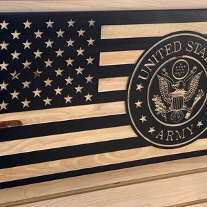 Wooden, United States, Army Flag - Etsy