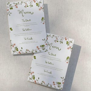Hand Painted Custom 7 Item Wedding Stationery Suite: Watercolour ...