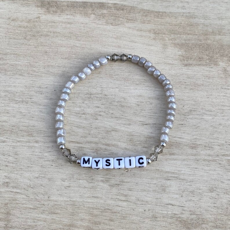Custom Word Bracelet - Personalized Word Bracelet - Letter Bead ...