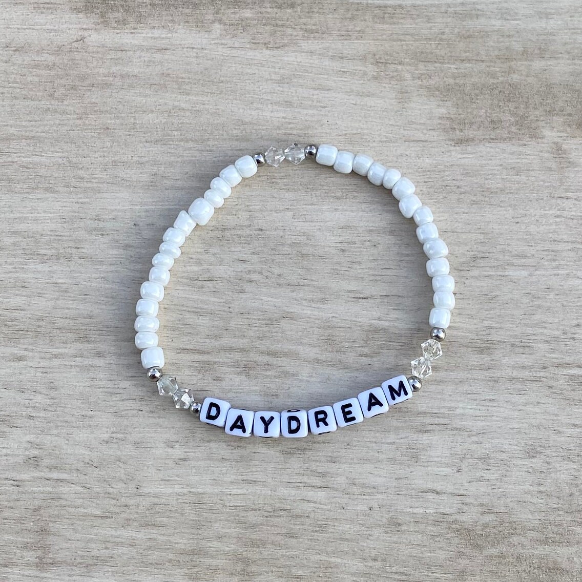 Custom Word Bracelet Personalized Word Bracelet Letter Bead Bracelet ...