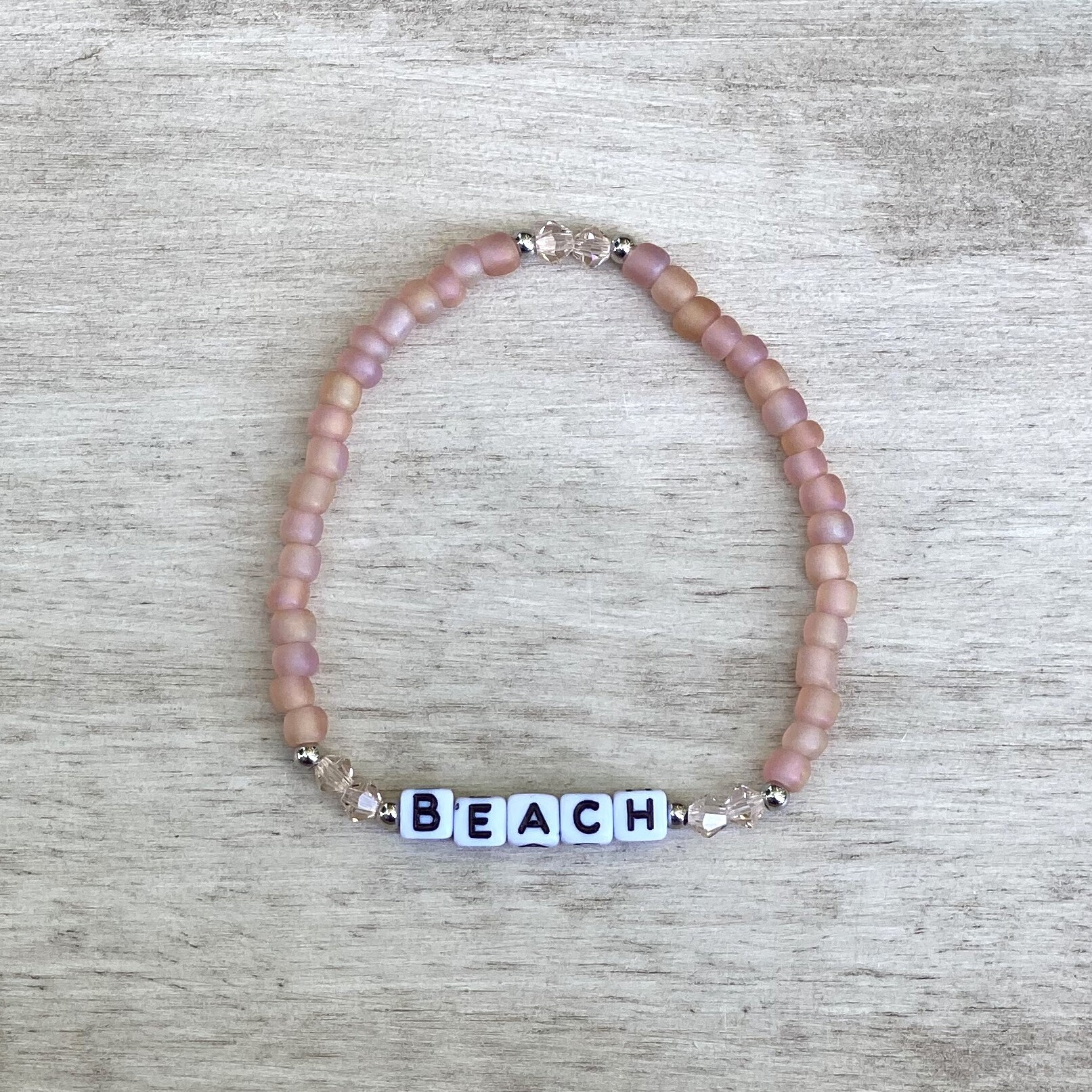 Custom Word Bracelet - Personalized Word Bracelet - Letter Bead ...