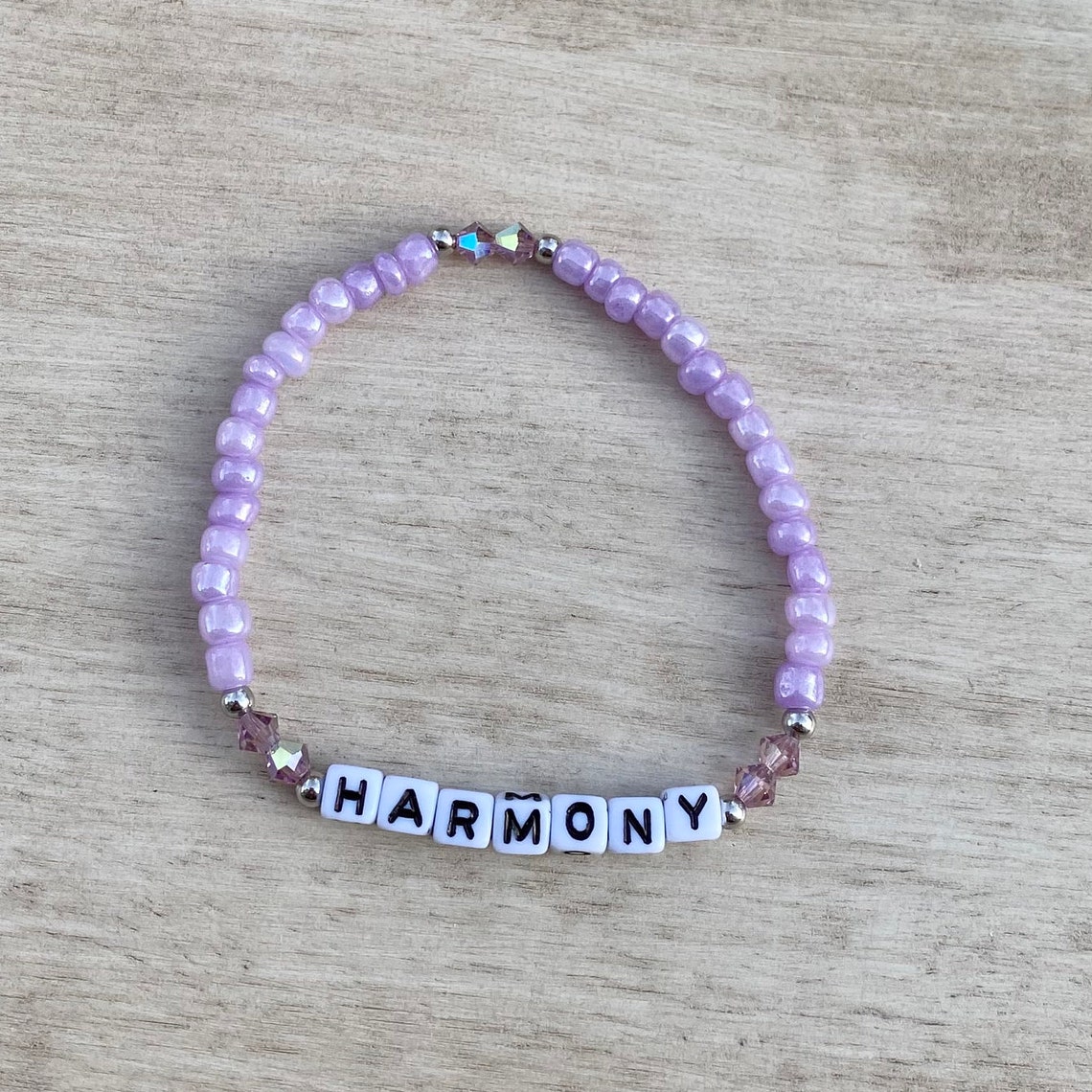 Custom Word Bracelet - Personalized Word Bracelet - Letter Bead ...