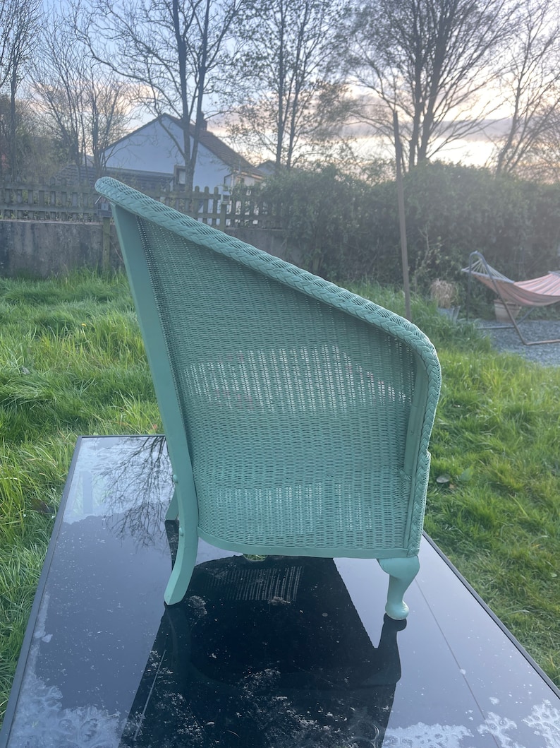 Original Vintage Lloyd Loom Chair With Sprung Seat. REDUCED - Etsy UK