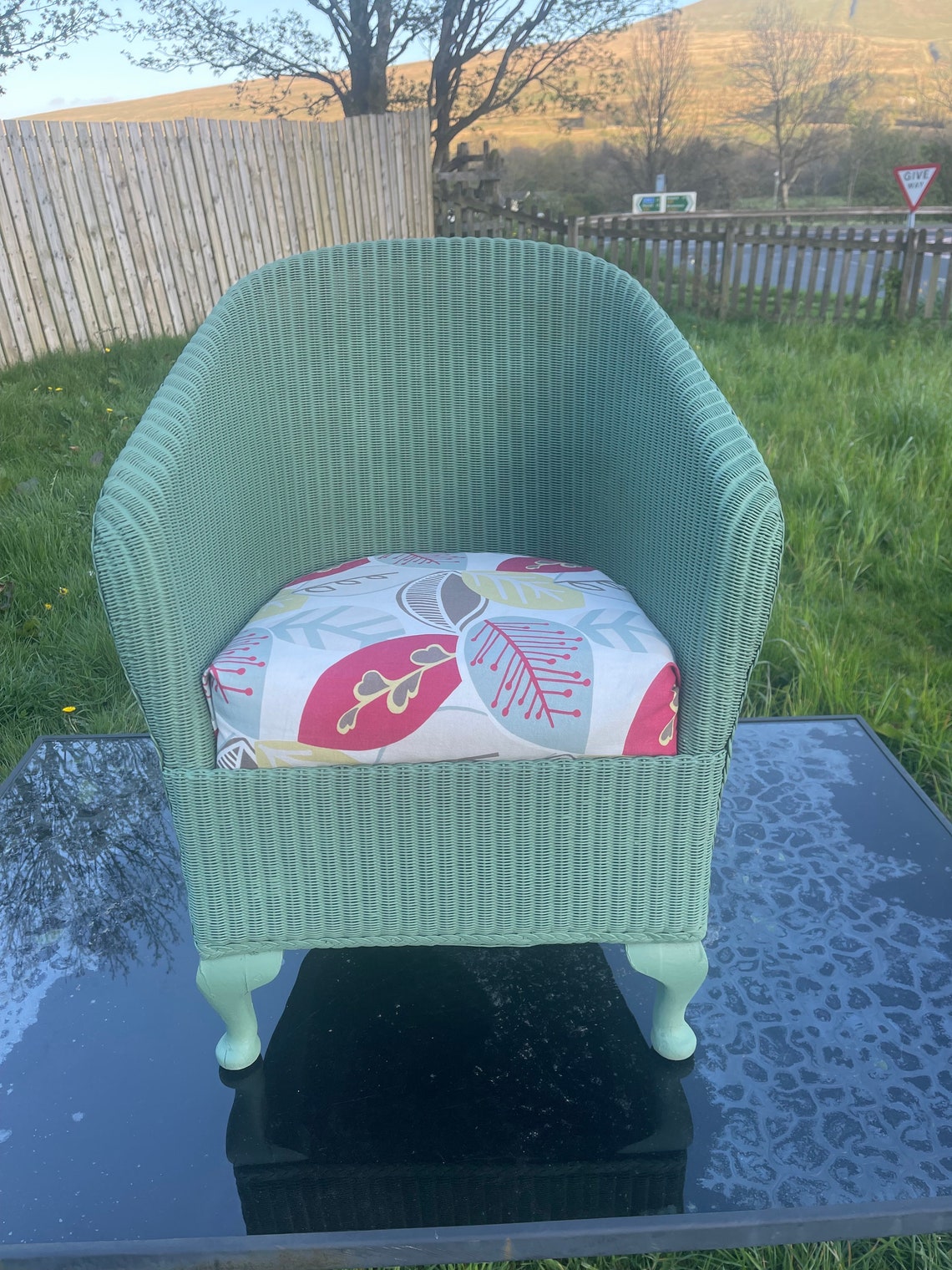 Original Vintage Lloyd Loom Chair With Sprung Seat. REDUCED - Etsy UK