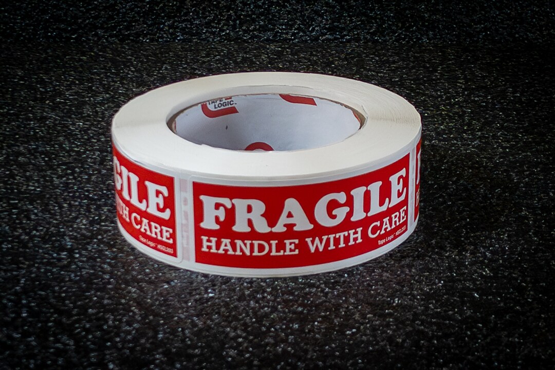 Fragile Handle With Care Labels Tape Logic 500 Stickers per Roll 1 1/2 ...