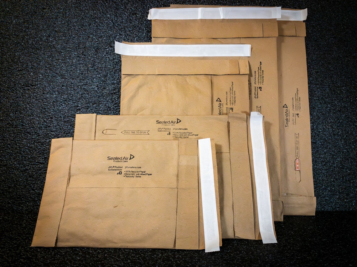 Padded Mailers | Kraft Self-seal | Eco-friendly | Sizes 1, 2, 3 & 4 ...
