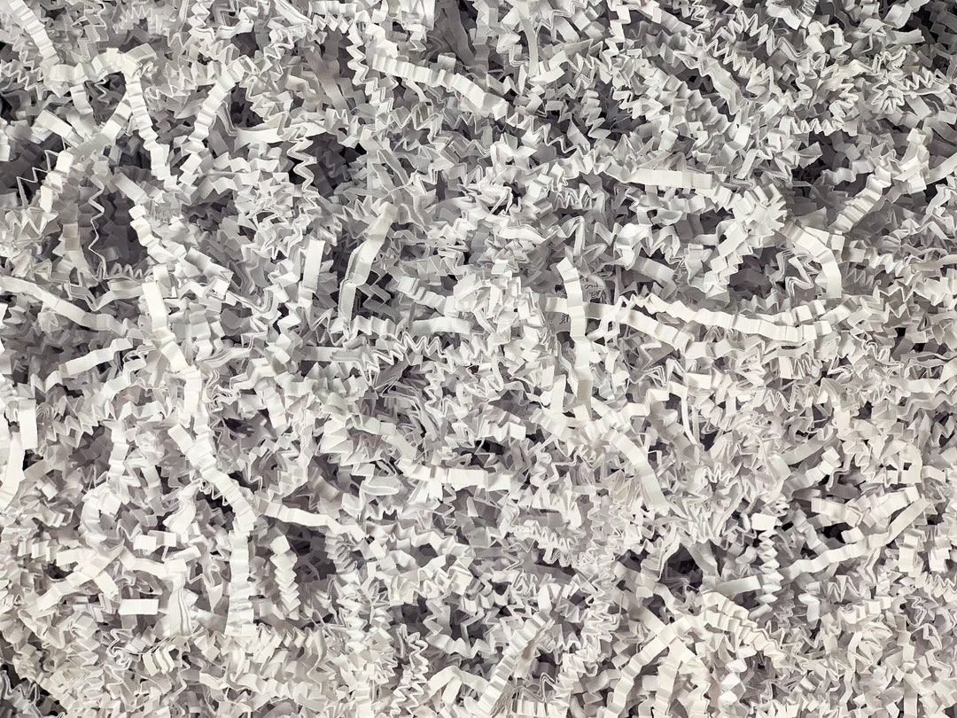 Crinkle Paper | Bulk Size | White | Eco-friendly and Recyclable | 1 Lb ...