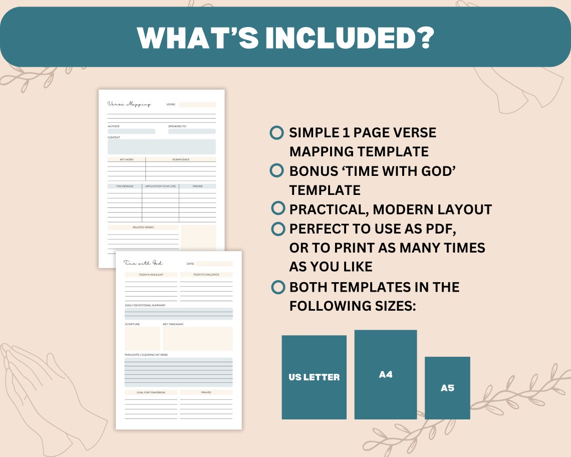 Bible Verse Mapping, Digital Bible Study Printable, Bible Study Tools ...