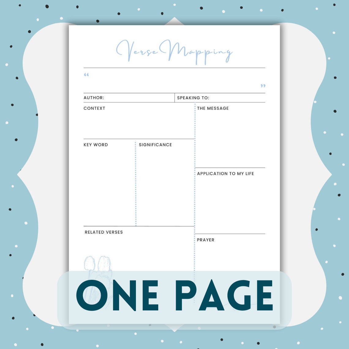 Bible Verse Mapping, Digital Bible Study Printable, Bible Study Tools ...