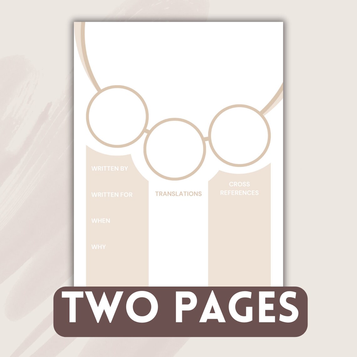 Bible Verse Mapping, Digital Bible Study Printable, Bible Study Tools ...