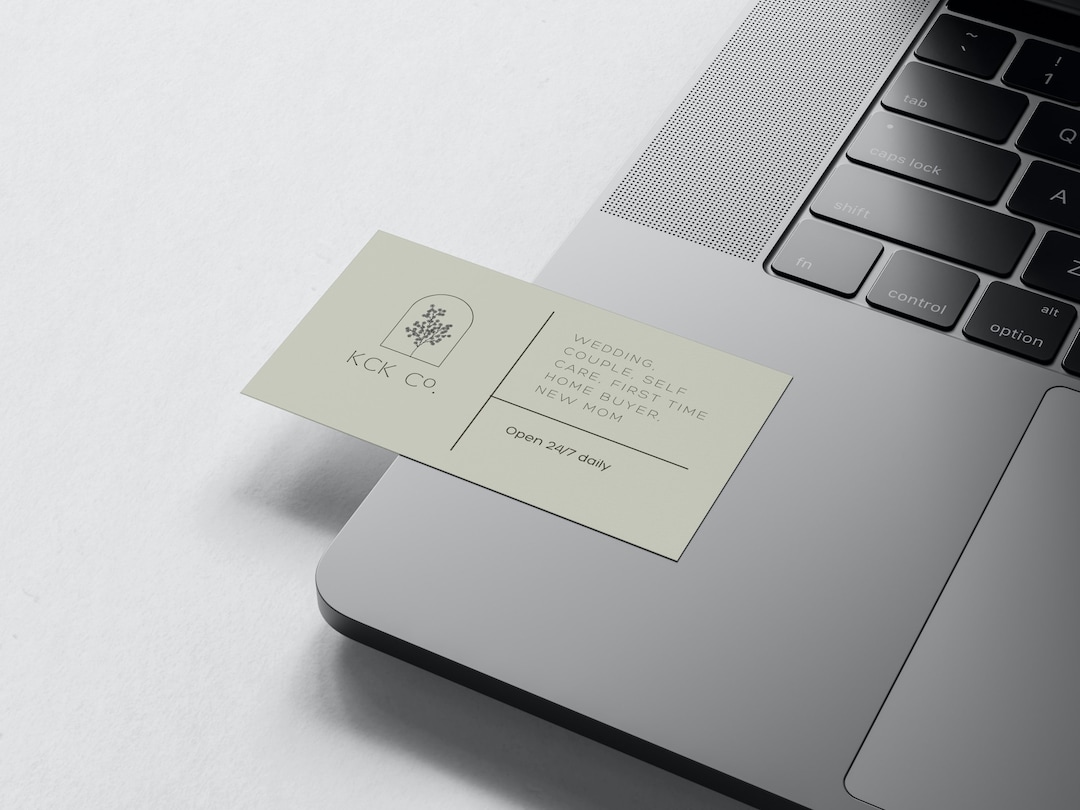 Business Card Template Digital Download Business Card Reference Front ...