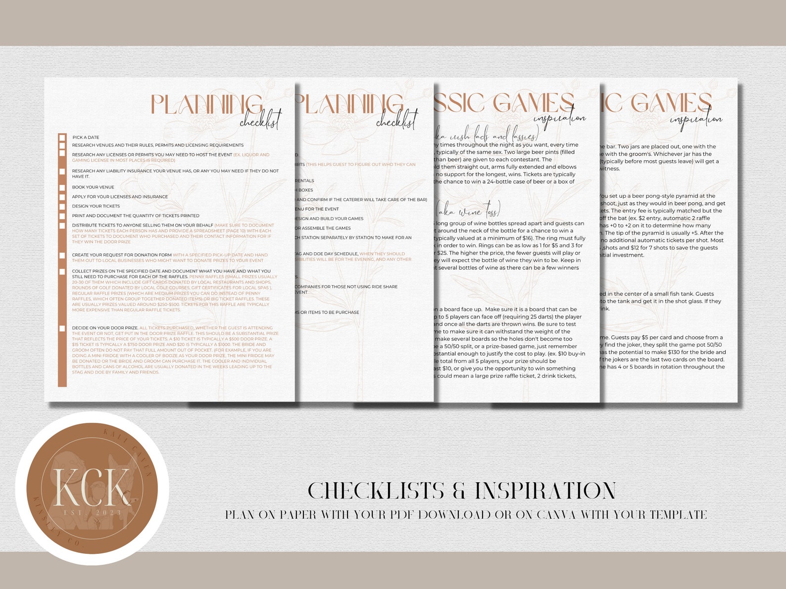 24 Page Stag & Doe Planner, Timeline, Checklist, Stag and Doe Planning ...