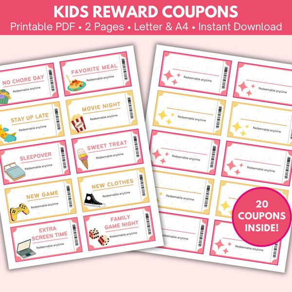 Reward Coupons - Etsy
