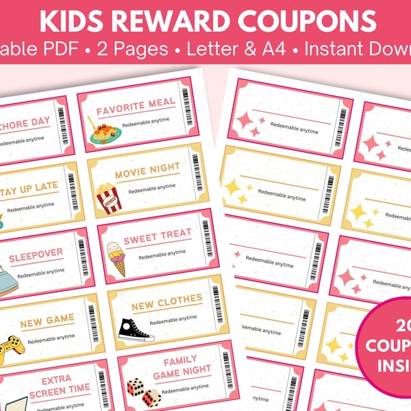 Reward Tickets - Etsy