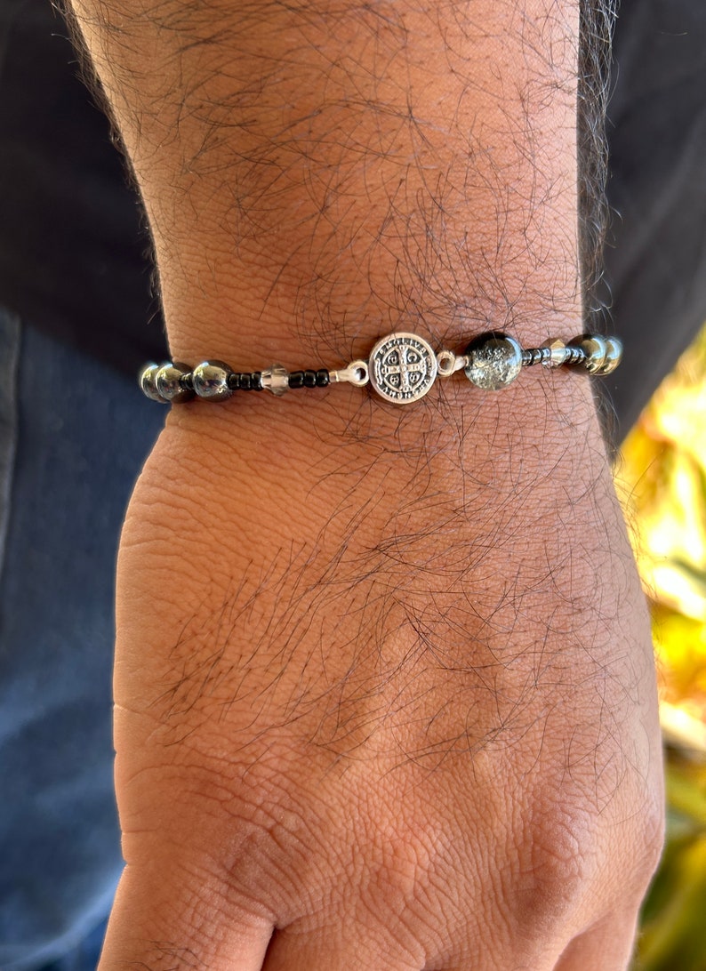 Mens Catholic Bracelet, Mens Catholic Jewelry, Mens Rosary Bracelet ...