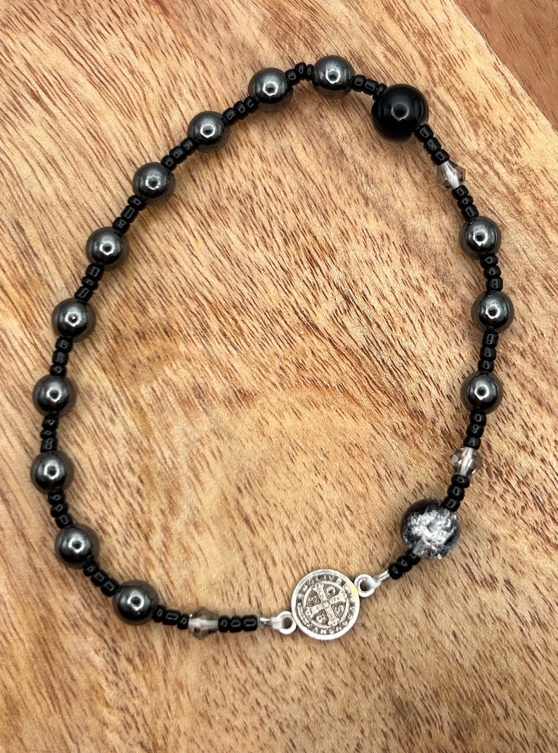 Mens Catholic Bracelet, Mens Catholic Jewelry, Mens Rosary Bracelet ...