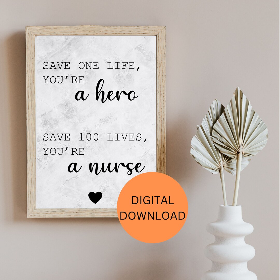 Nurse Quote Digital Download Inspirational NHS Nurse - Etsy