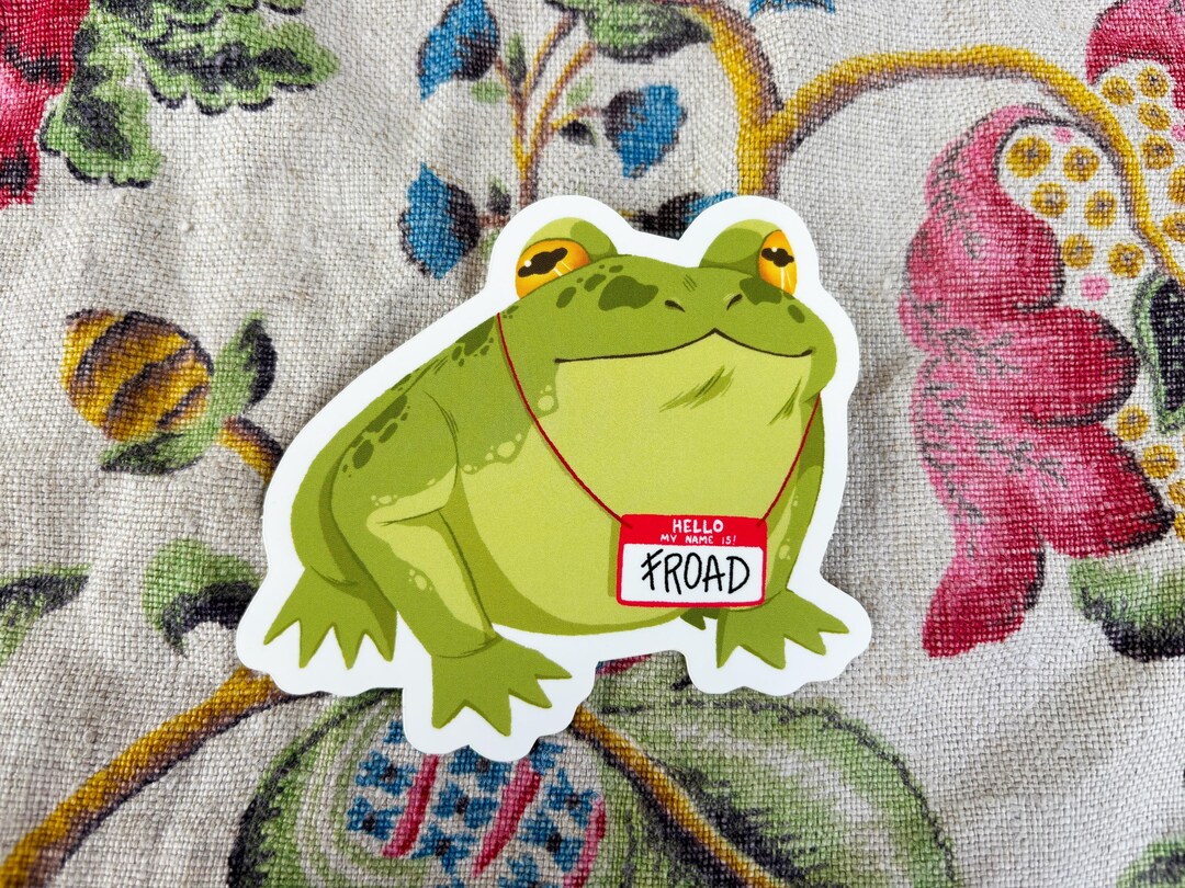 Frog? Toad? Froad! - Vinyl Sticker - Etsy