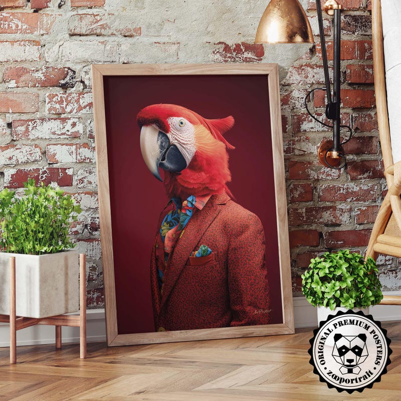 Macaw Poster - Etsy
